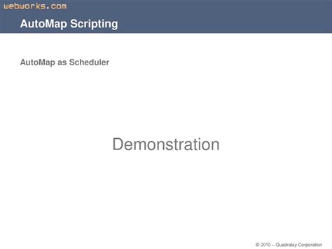 Power Hour June 2010 AutoMap Scripting Ppt Download