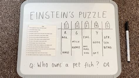 Asmr Einsteins Logic Puzzle Youtube
