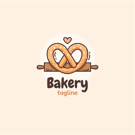 Premium Vector Hand Drawn Bakery Logo Template