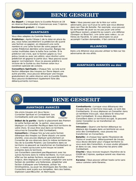 Dune 2019 Factions Vf Pdf