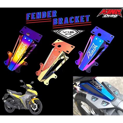 Y16ZR TITANIUM REAR FENDER BRACKET KING DRAG EKOR MUDGUARD EXCITER