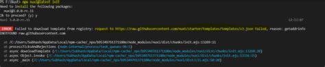 Can T Start A New Project Via Npx Nuxi Init Nuxt App Issue 14991
