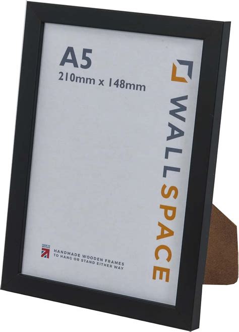 Wall Space A5 Thin Black Picture Frame Black A5 Photo Frame