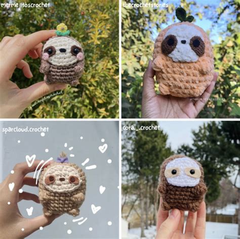 Chunky Sloth Pattern Crochet Pattern Ribblr