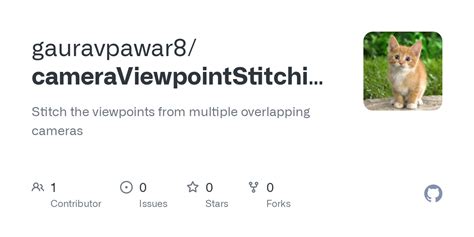 Github Gauravpawar Cameraviewpointstitching Stitch The Viewpoints From Multiple Overlapping