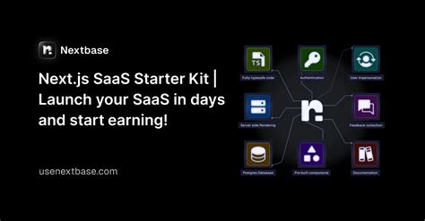 next js saas starter kit launch your saas in days and start earning