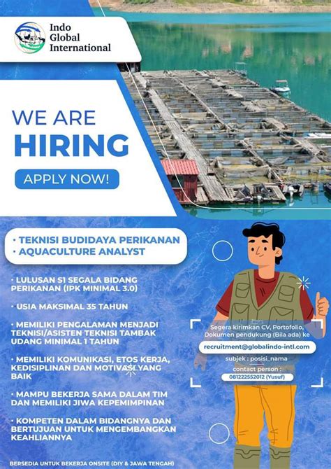 Infomina Lowongan Kerja Akuakultur Di Indo Global International