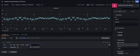 Graphite Fetching Metrics Failed Undefined · Issue 45947 · Grafana