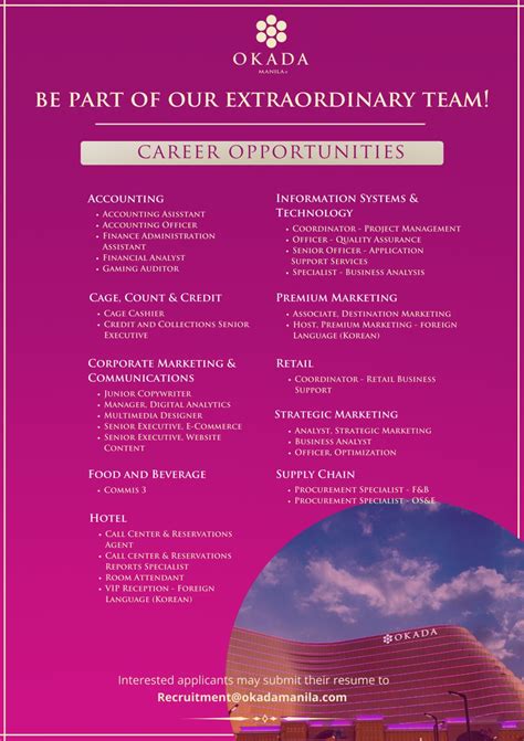 Okada Manila On Linkedin Okadamanilacareers 92 Comments