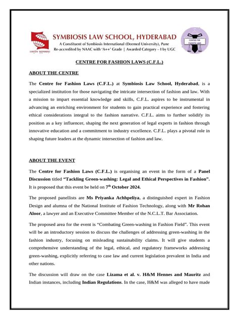 Panel Discussion Proposal 7th Oct 2024 Neww Pdf Sustainability