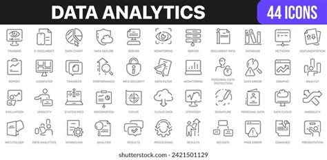 데이터 분석 아이콘 집합 빅 데이터 스톡 벡터 로열티 프리 2310568961 Shutterstock