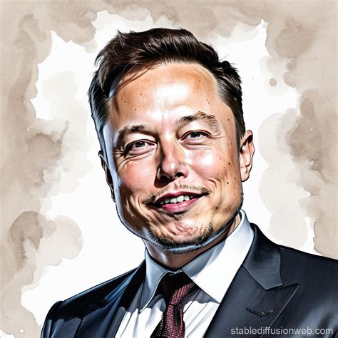 Elon Musk Portrait Stable Diffusion Online