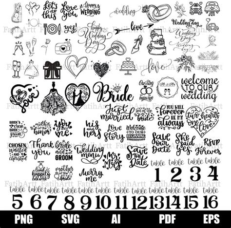 Hochzeit SVG Bundle Hochzeit SVG Mr Und Mrs SVG Hochzeit Svg Dateien