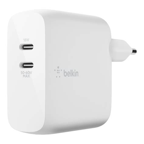 듀얼 Usb C Pd Gan 가정용 충전기 68w Belkin Belkin Kr