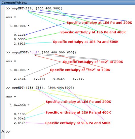 WaterSteamPro Usage In MATLAB