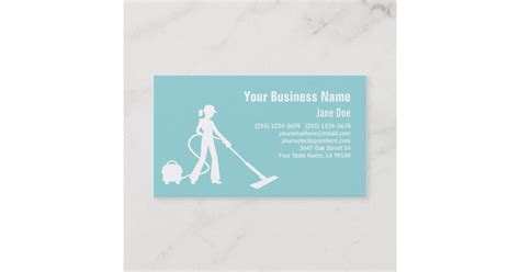 Tarjeta De La Empresa De Servicios De La Limpieza Zazzlees