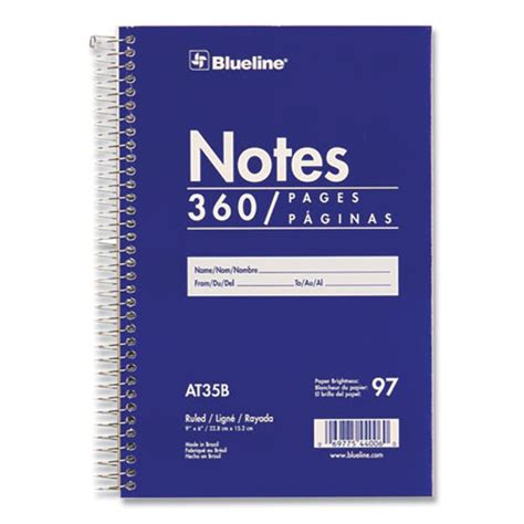 Steno Notes Notebook Gregg Rule Bluewhite Cover 180 9 X 6 Sheets