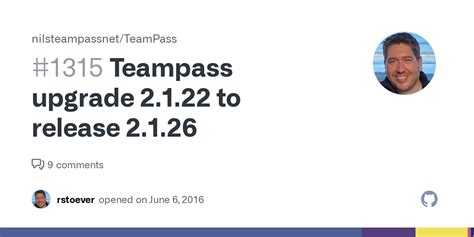 Teampass Upgrade 2122 To Release 2126 · Issue 1315 · Nilsteampassnetteampass · Github