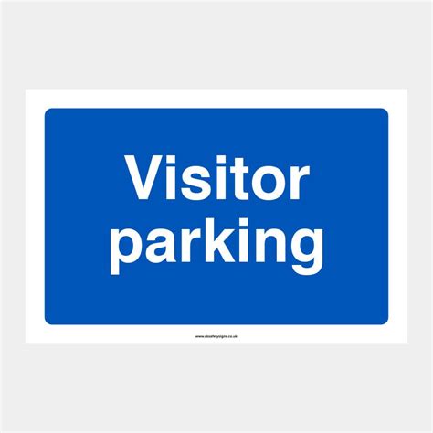 Visitor Parking Diamond Safety Signs