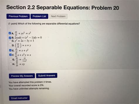 Solved Section 22 Separable Equations Problem 19 Previous