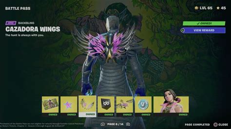 How To Unlock Cazadora Wings Backbling In Fortnite Battle Pass