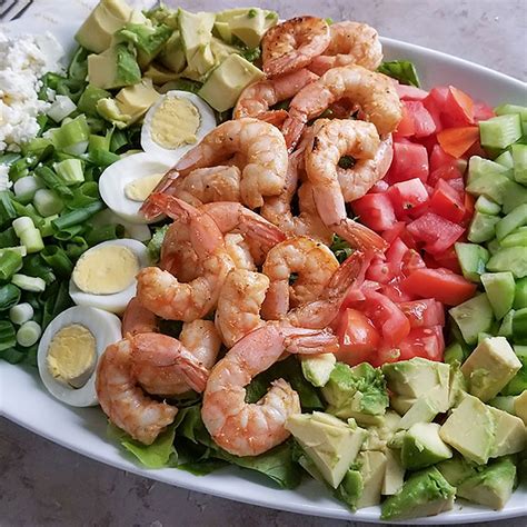Shrimp Cobb Salad Heart Healthy Greek