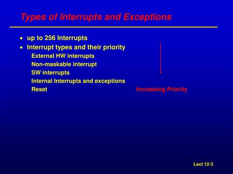 PPT Lect Interrupt And Exception PowerPoint Presentation Free Download ID