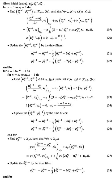 second order partitioned scheme with different time steps download