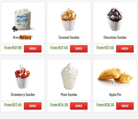 Mcdonalds South Africa Menu With Prices March 2024