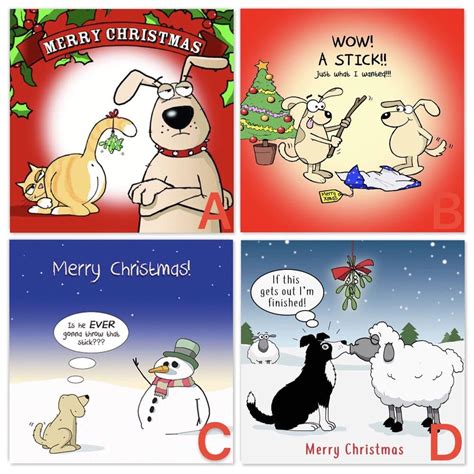 Pack Of 3 Funny Christmas Cards Pack Xmas Multipack Funny Cards