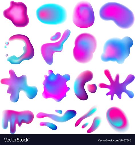 Gradient Design Elements Set Royalty Free Vector Image