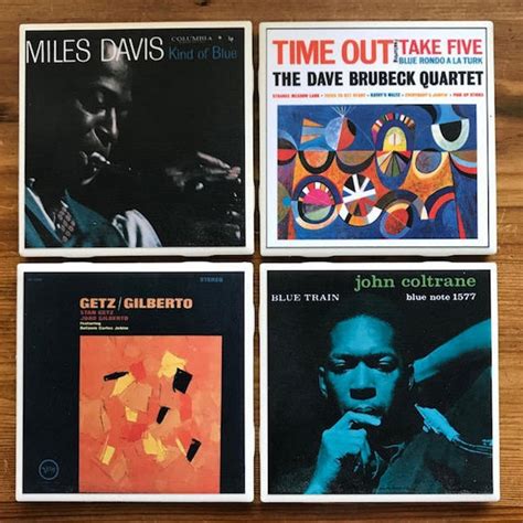 Jazz Collectors Album Cover Coasters Etsy