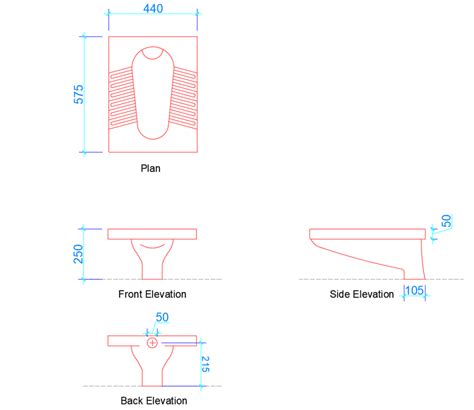 Indian Commode Dimensions Free Dwg Layak Architect