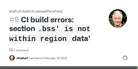 CI Build Errors Section Bss Is Not Within Region Data Issue 9