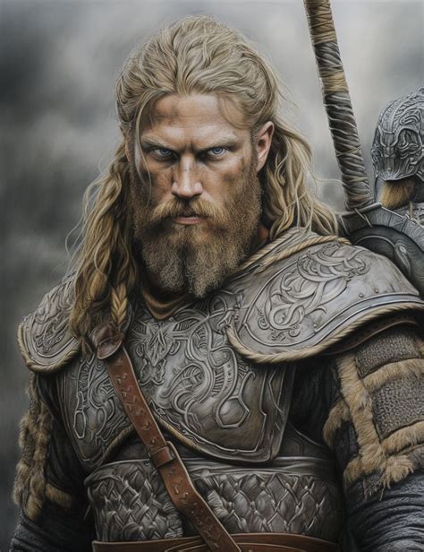 Viking Warriors Portrait Coloring Pages Grayscale Coloring Viking