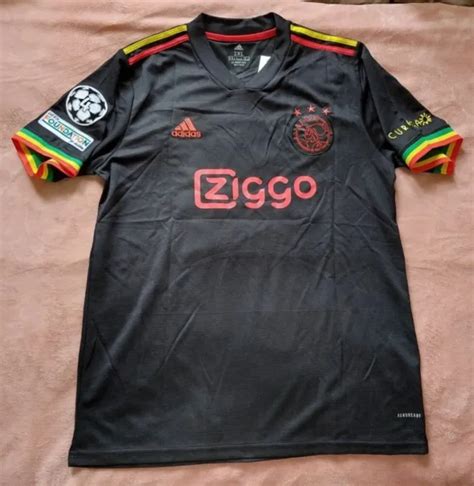 Ajax 202122 Bob Marley Football Shirt 3rd Third Kit Gravenberch