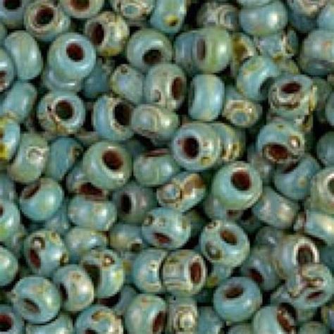 Miyuki Seed Beads Picasso Opaque Seafoam Green Etsy
