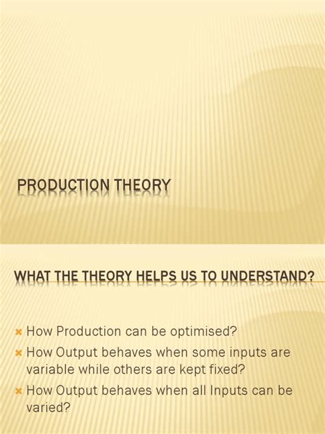 Production Pdf Production Function Long Run And Short Run