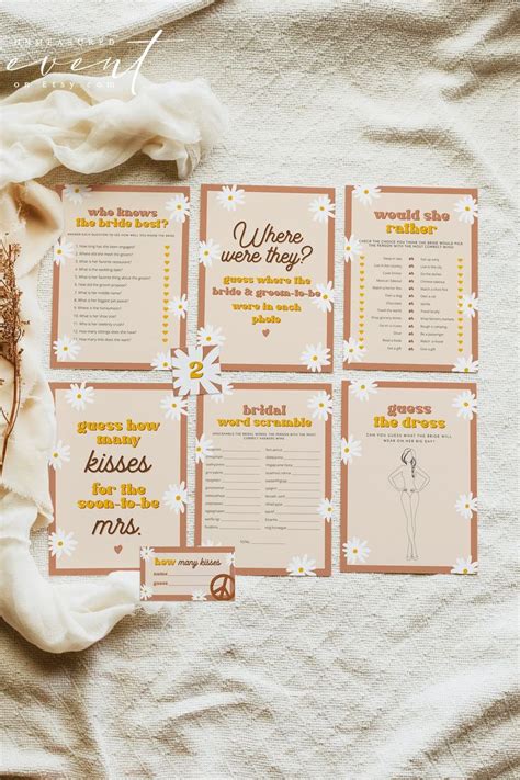 Stevie Retro Bridal Shower Game Bundle 70s Bridal Shower Games