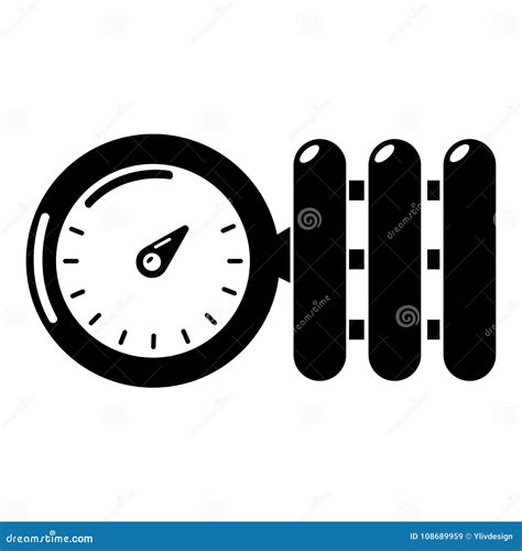 Manometer Icon Simple Style Stock Vector Illustration Of Energy