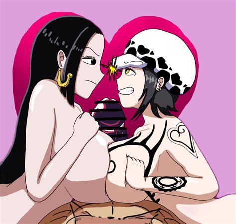 Rule 34 1boy 2girls Armament Haki Big Breasts Big Cock Black Hair Boa