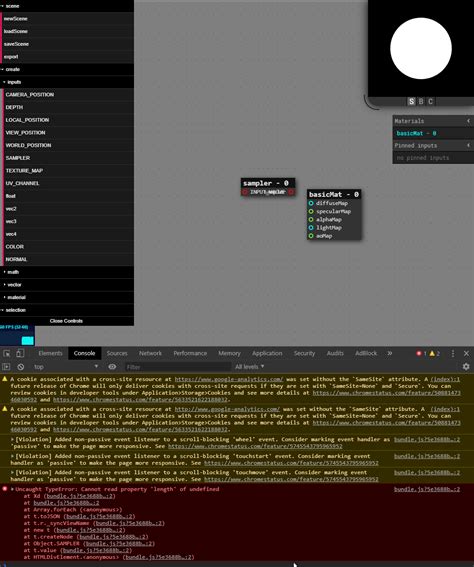 visual shader editor wip showcase three js forum