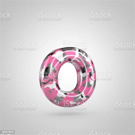 흰색 배경에 고립 된 분홍색 회색 검은색과 흰색 위장 패턴 문자 O 소문자를 위장 0명에 대한 스톡 사진 및 기타 이미지 0명 3차원 형태 검은색 Istock