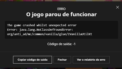 Exit Code 1 Java Edition Support Support Minecraft Forum