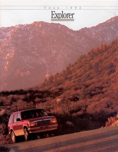Sell 1992 Ford Truck Explorer Sales Brochure Folder 005 Ann Original