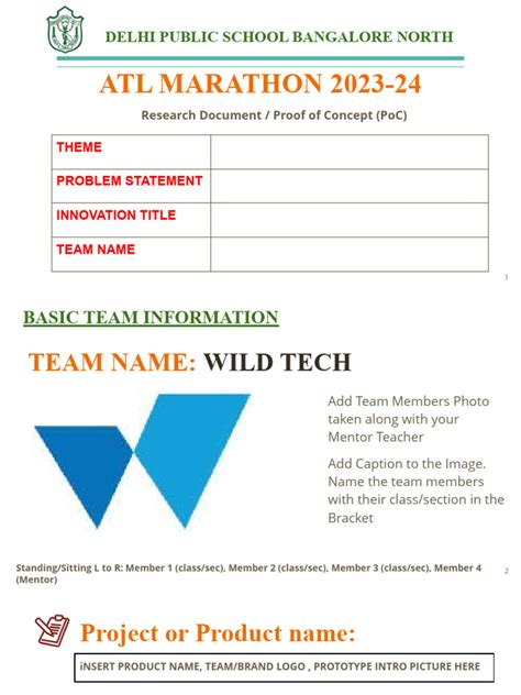 Atl Marathon 2023 24 Research Document Template Pdf Performance Indicator Prototype