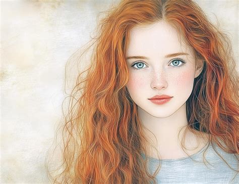 Ai产生的 女孩 雀斑 Pixabay上的免费图片