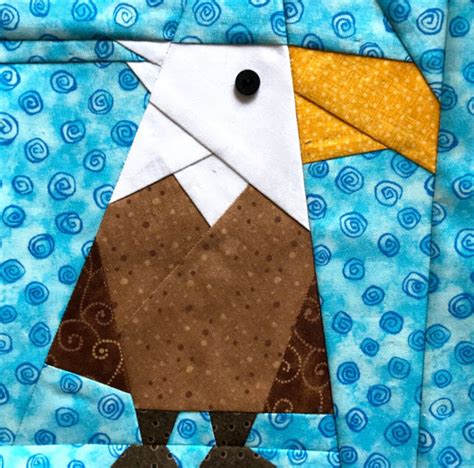 Stately Eagle Paper Piecing Pattern In Pdf Etsy