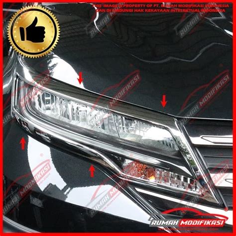 JUAL GARNISH HEADLAMP GARNISH LAMPU DEPAN TOYOTA RUSH ON CHROME RUMAH MODIFIKASI