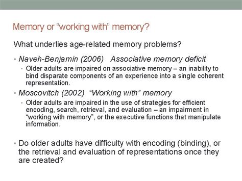 Interactions Between Memory And Executive Functions Executive Functions